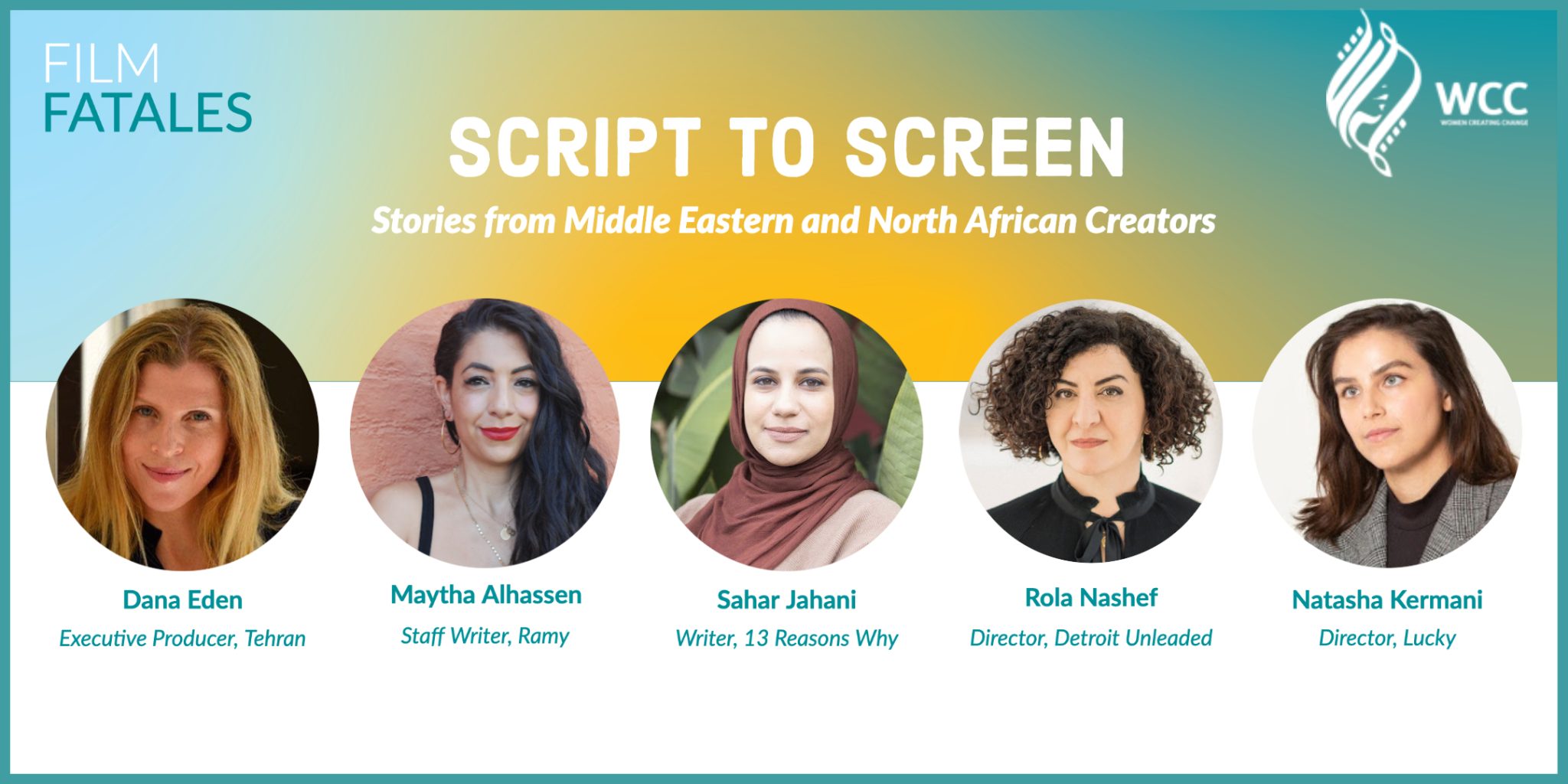 From Script to Screen: Stories from Middle Eastern & North African Creators - Film Fatales
